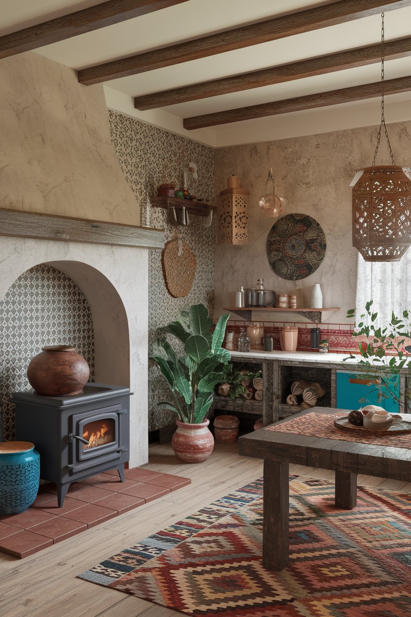 30 Boho Kitchen Ideas That Blend Free-Spirited Style with Everyday ...