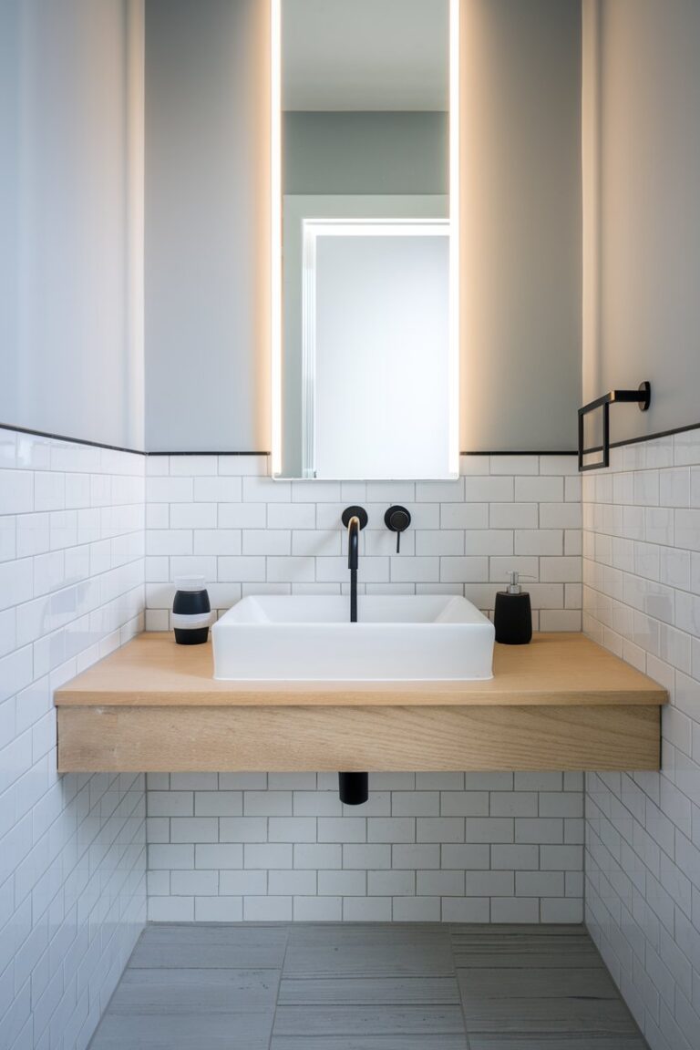 30 Gorgeous Half Bathroom Ideas That Make a Big Impression - Urban Home ...