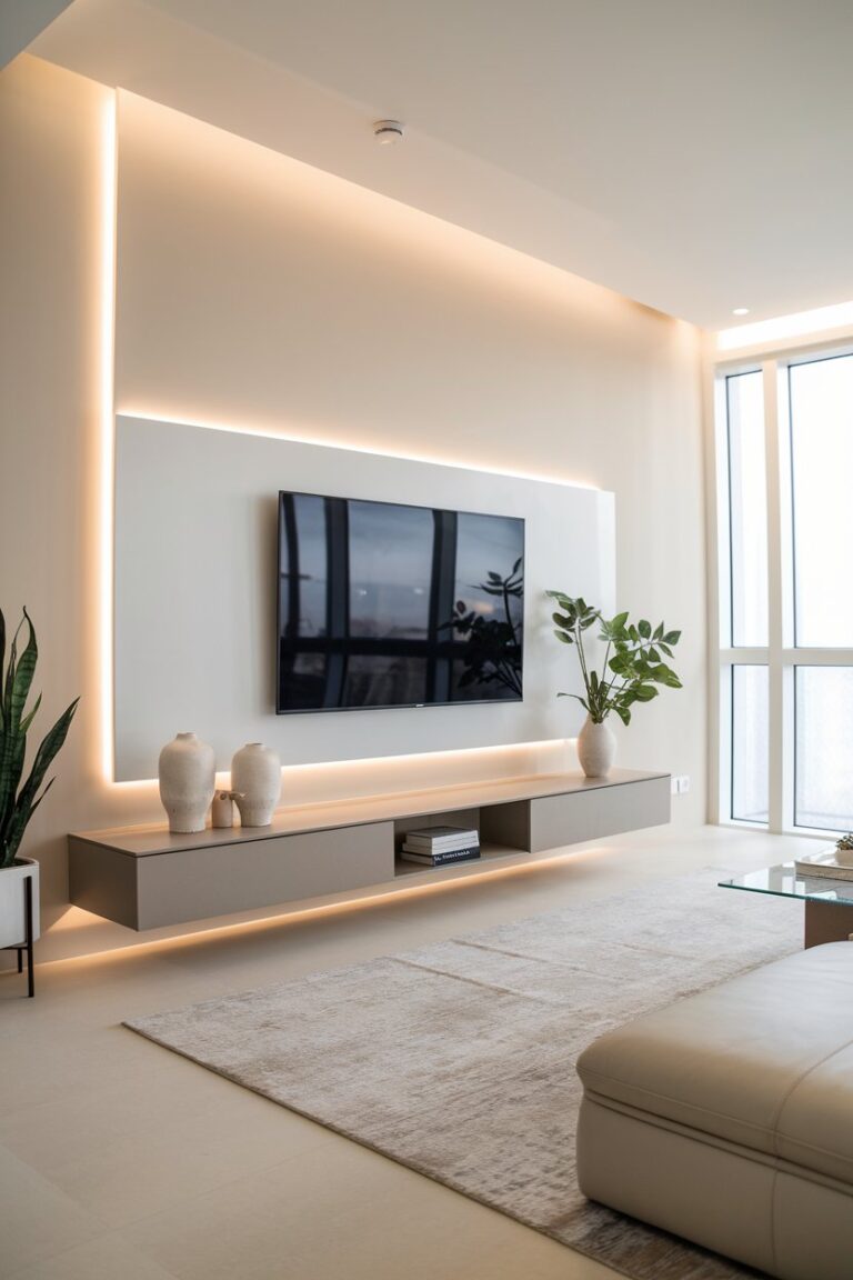 30 Creative Living Room TV Wall Ideas That Blend Style and Function ...