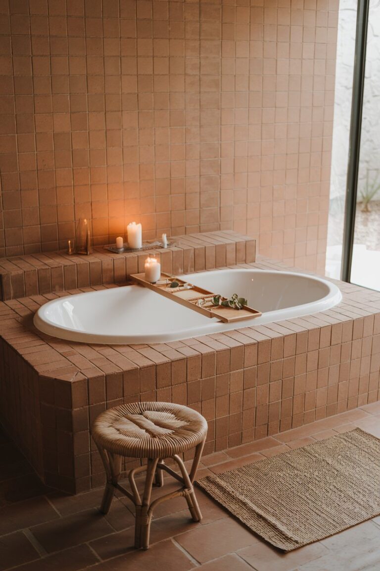 30 Terracotta Bathroom Ideas to Warm Up Your Space with Earthy Charm ...