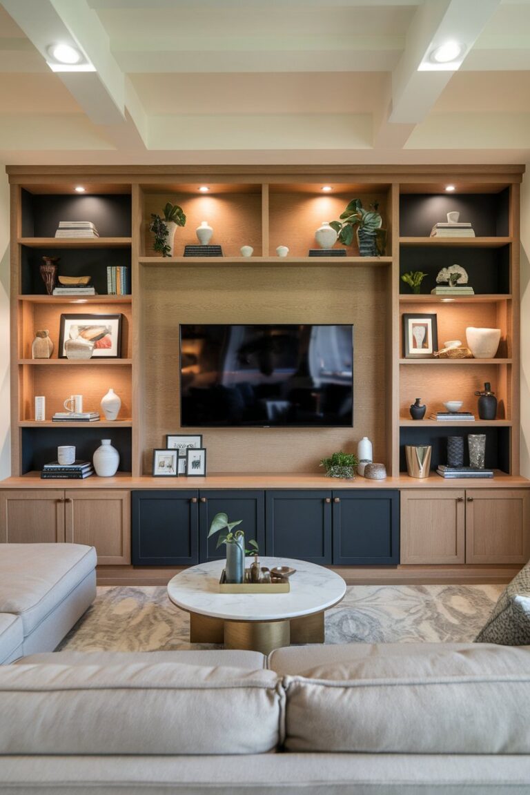 30 Creative Living Room TV Wall Ideas That Blend Style and Function ...