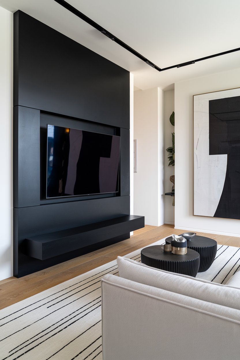 30 Creative Living Room TV Wall Ideas That Blend Style and Function ...