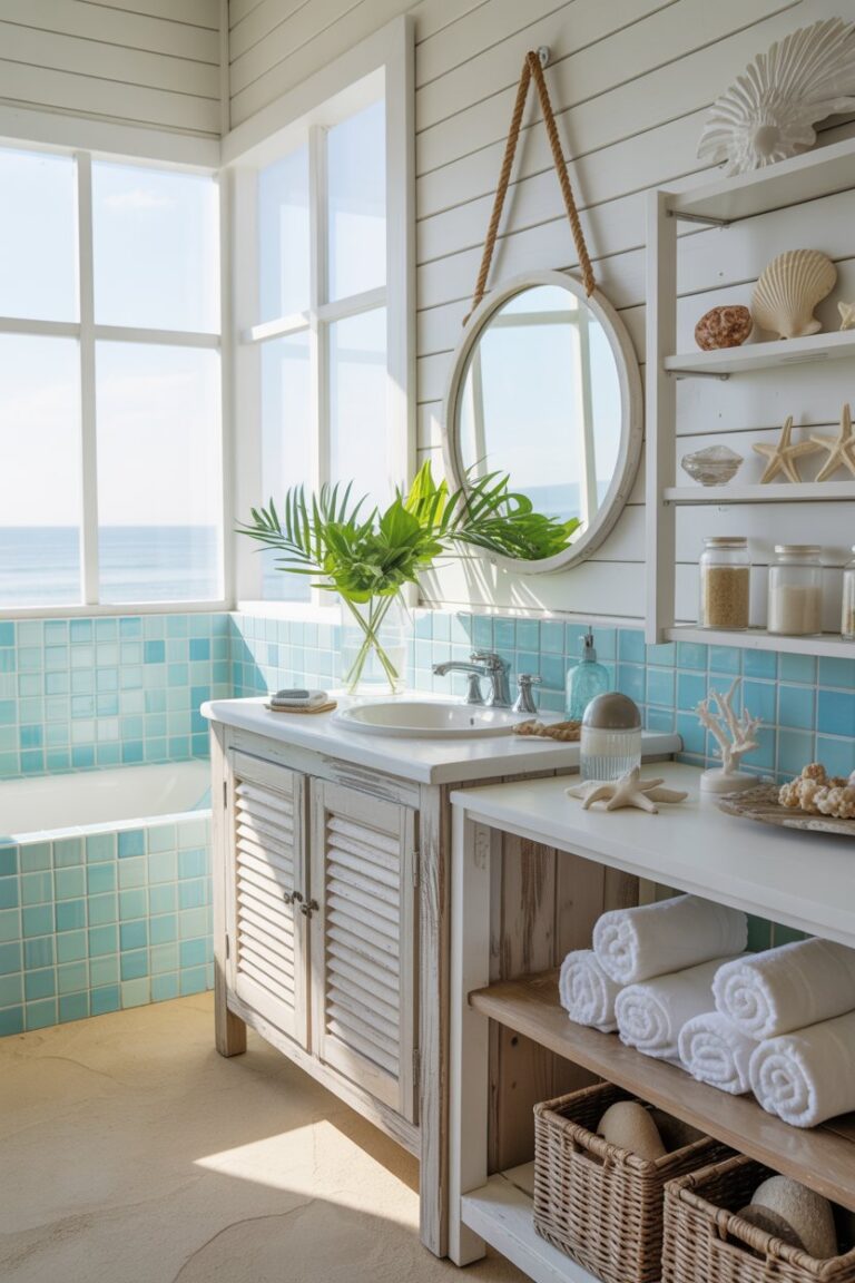30 Beach Bathroom Ideas to Bring Coastal Bliss In Your Home - Urban ...