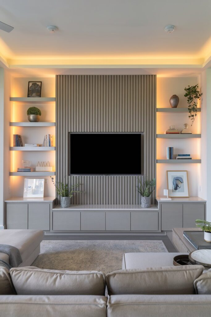 30 Creative Living Room TV Wall Ideas That Blend Style and Function ...