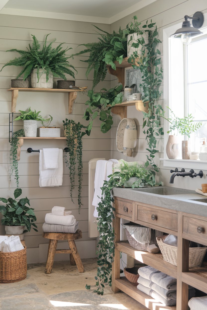30 Farmhouse Bathroom Ideas to Transform Your Space with Rustic Charm ...